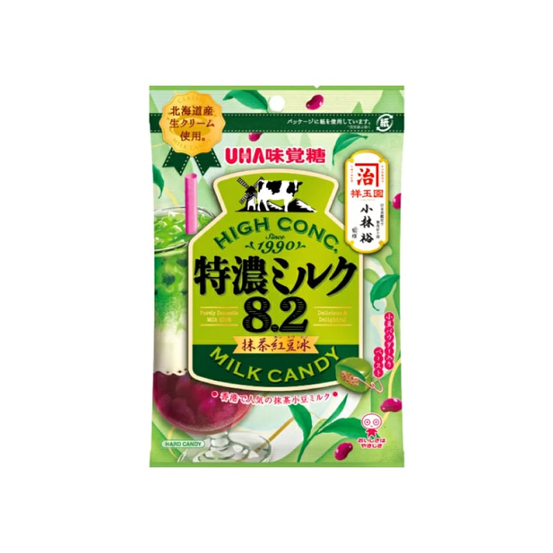 UHA Extra Thick Milk Candy 8.2 Matcha Red Bean Ice/ 70g – Davely's ...