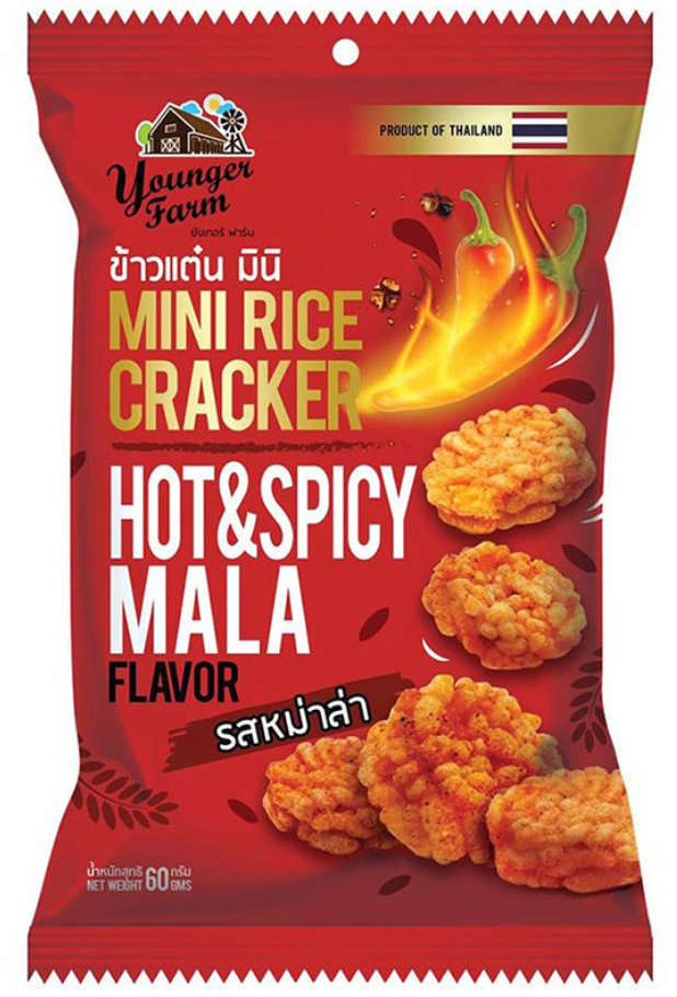 Younger Farm Mini Rice Cracker Hot & Spicy Mala/60g – Davely's Asian ...